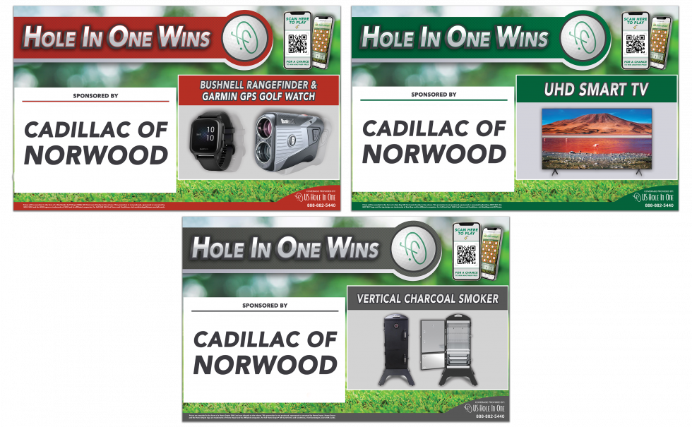 Grand Prize Hole In One Contest Sign